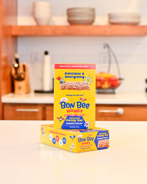 Honey Bunchies Gourmet Honey Bar, Peanut Pecan