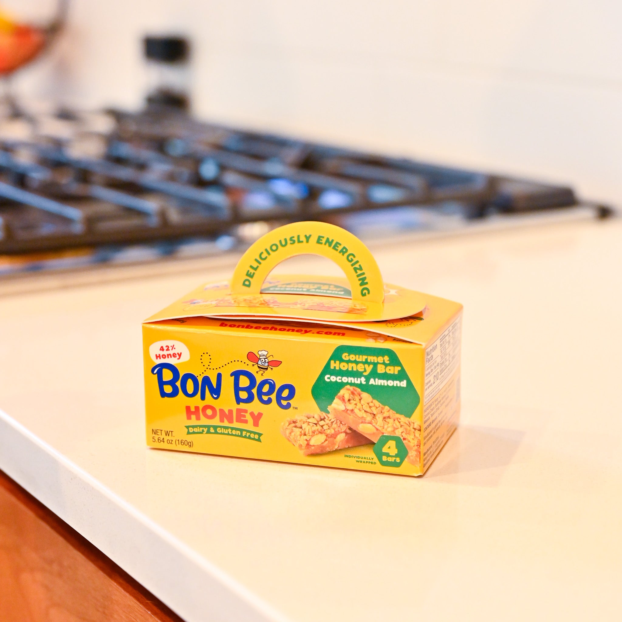 Honey Bunchies Gourmet Honey Bar, Peanut Pecan